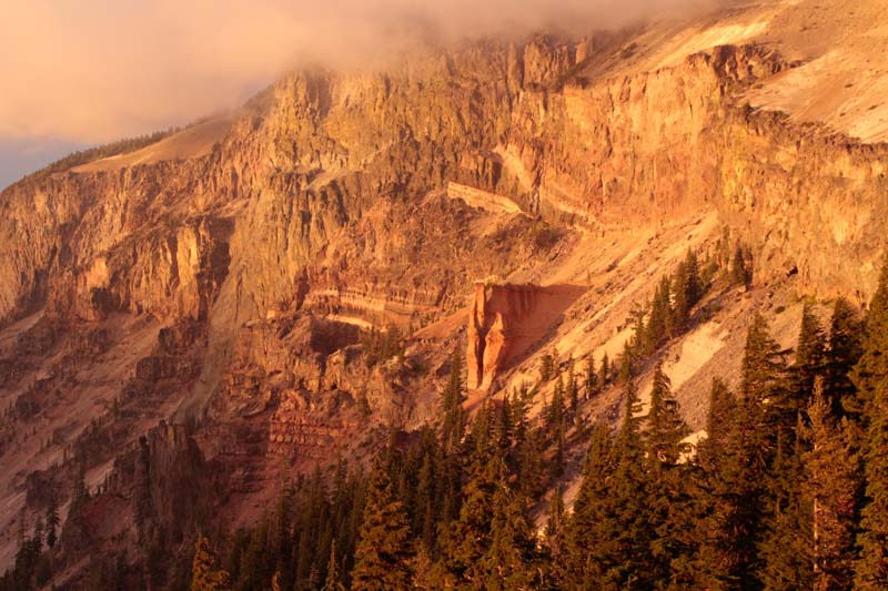 Pumice Castle, Pumice Castle Overlook, Crater Lake National Park ...